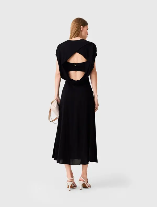 Maje Cowl-back Maxi Dress