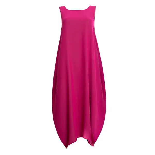 BIANCA POPP Semi-balloon Dress With Asymmetrical Hem - Pink