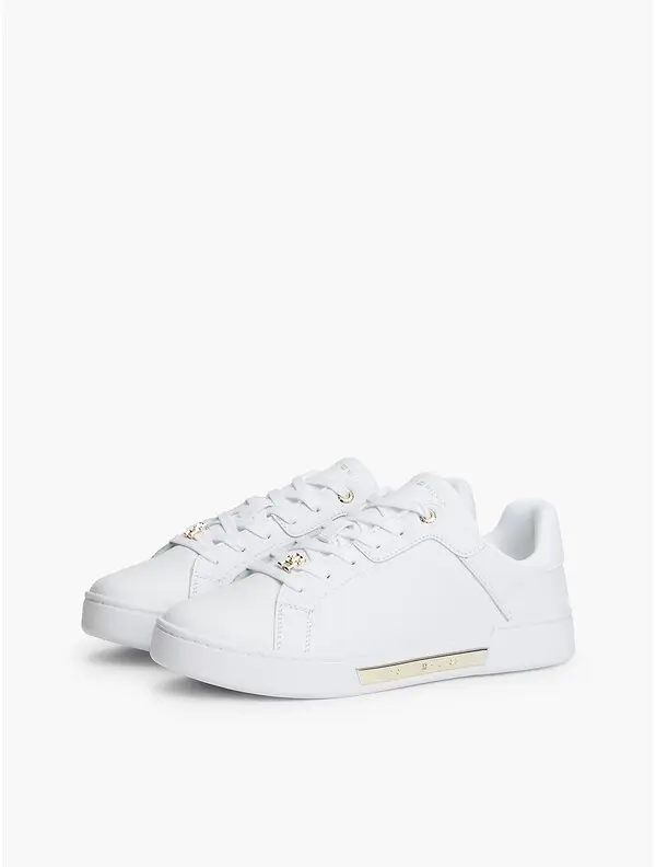 Tommy Hilfiger Metallic Accent Leather Sneaker