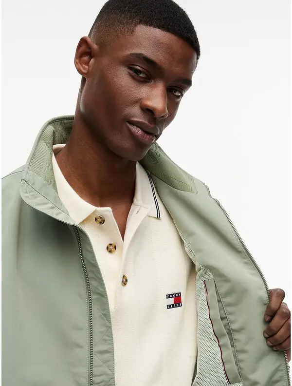 Tommy Hilfiger Water-repellent Zip Jacket With Peached Finish