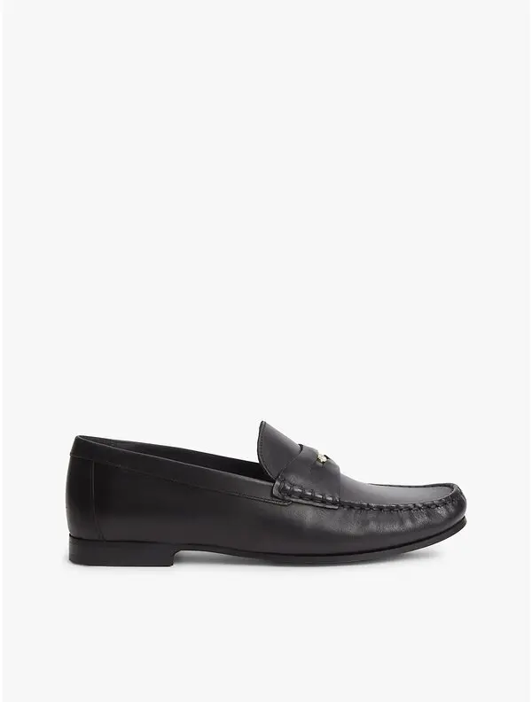 Tommy Hilfiger Classic Leather Penny Loafer - Black