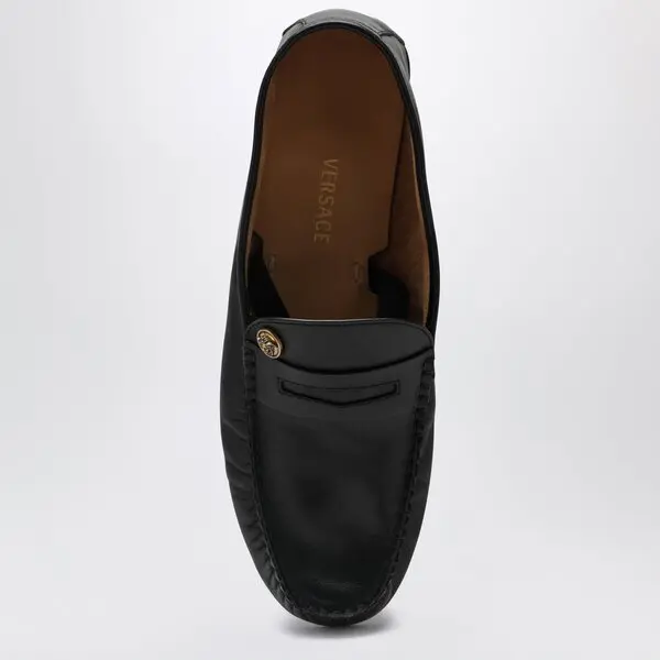 Versace Guanto Loafers In Calf Leather