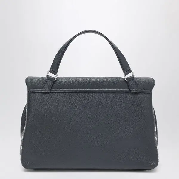 ZANELLATO Postina Medium Grained Leather Bag - Blue