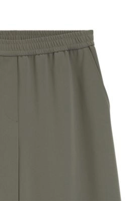 BOSS Relaxed-fit Pants In Anti-static Japanese Crepe