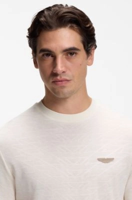 BOSS X Aston Martin T-shirt In Mercerized Cotton Jacquard