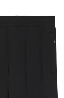 BOSS X Aston Martin Modern-fit Cotton Interlock Pants With Drawstring