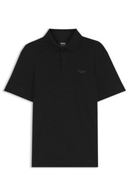 BOSS X Aston Martin Polo Shirt In Mercerized Cotton Jacquard