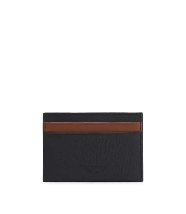BOSS X Aston Martin Card Holder In Two-tone Leather