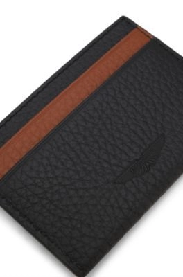 BOSS X Aston Martin Card Holder In Two-tone Leather