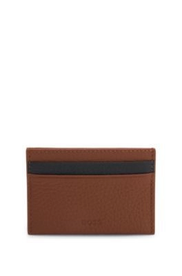 BOSS X Aston Martin Card Holder In Two-tone Leather