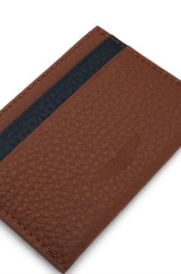 BOSS X Aston Martin Card Holder In Two-tone Leather