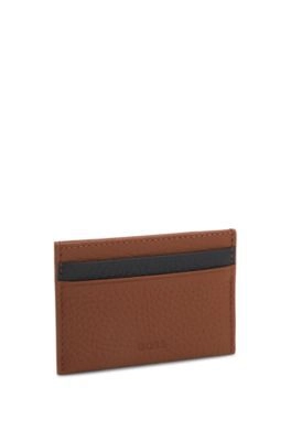 BOSS X Aston Martin Card Holder In Two-tone Leather