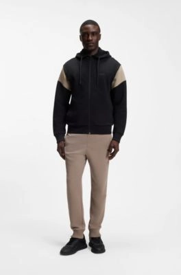 BOSS Regular-fit Zip-up Sweatshirt In Spacer Piqu