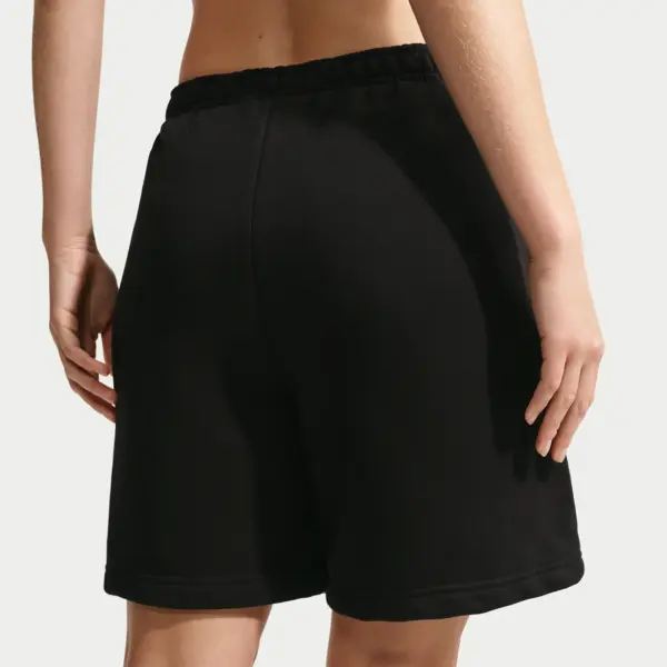 Nike Studio Fleece Oversized High-rise Shorts - Black