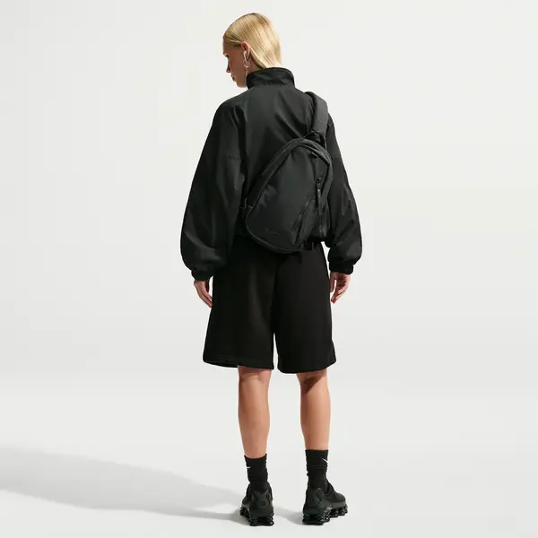 Nike Studio Fleece Oversized High-rise Shorts - Black