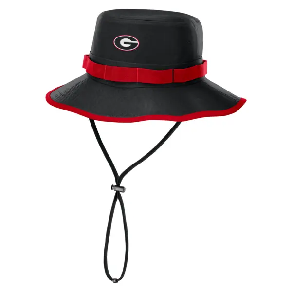 Nike Georgia Sideline Apex Boonie Dri-fit College Bucket Hat - Black