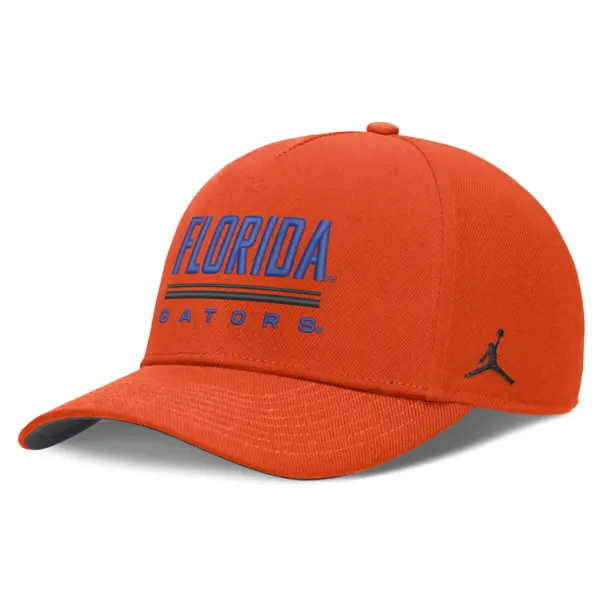Nike Florida Sideline Practice Rise Jordan Brand Dri-fit College Adjustable Hat - Orange
