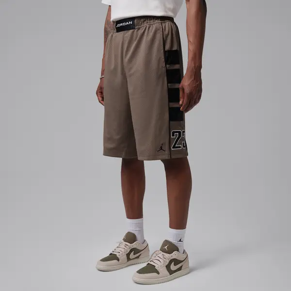 JORDAN Brooklyn Mesh Cat Scratch Shorts - Brown