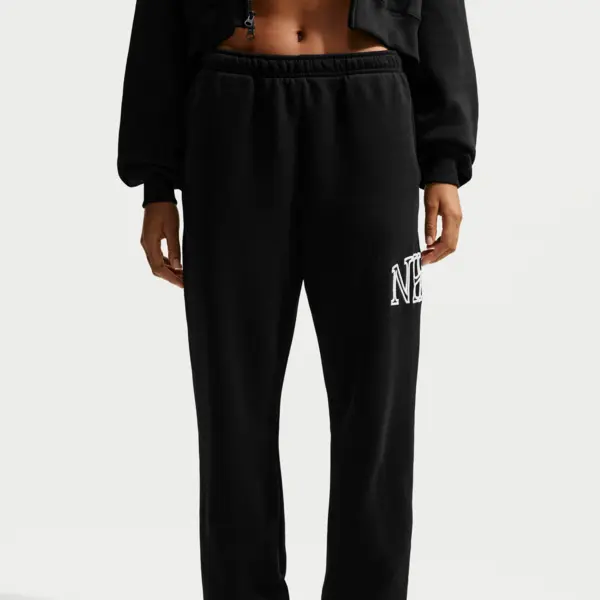 Nike Studio Fleece Medium Weight Oversized Cuffed Logo Pants