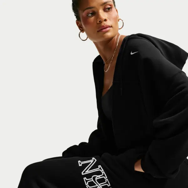 Nike Studio Fleece Medium Weight Oversized Cuffed Logo Pants