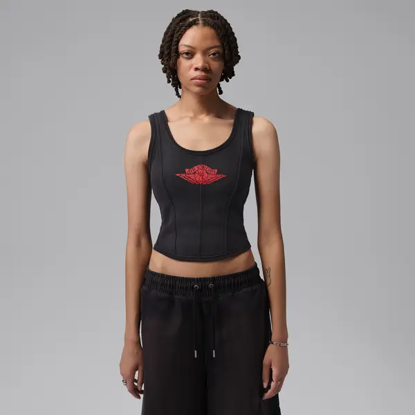 JORDAN Flight Fleece Corset - Black