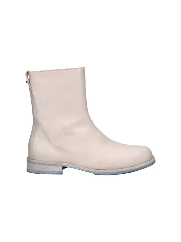 Our Legacy Camion" Leather Ankle Boots - White