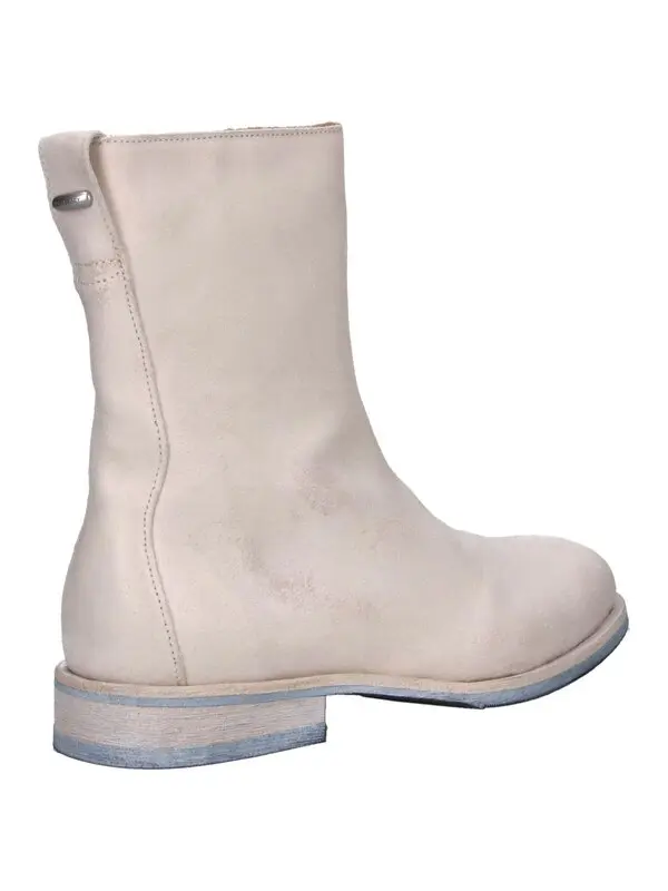 Our Legacy Camion" Leather Ankle Boots - White