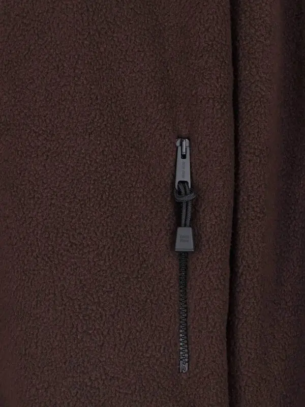 Miu Miu Fleece Logo Sweatshirt - Brown