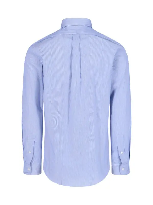Polo Ralph Lauren Shirt Logo "oxford - Blue