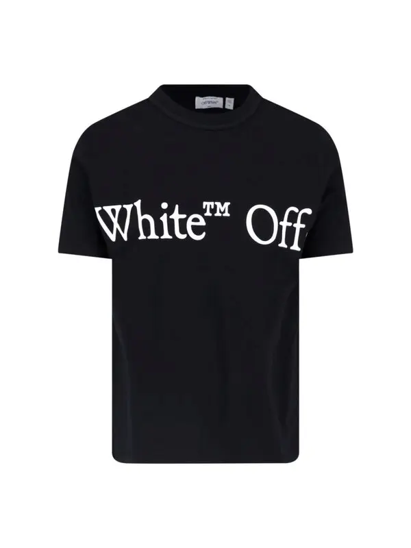 Off-White T-shirt Logo "bookish - Black