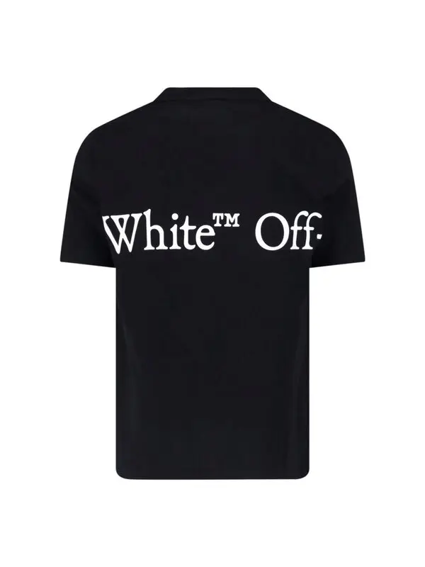 Off-White T-shirt Logo "bookish - Black