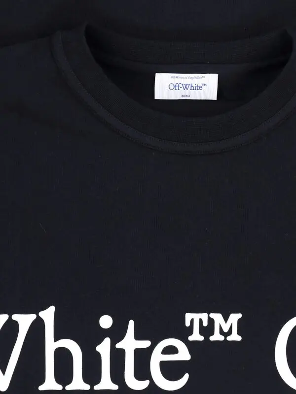 Off-White T-shirt Logo "bookish - Black