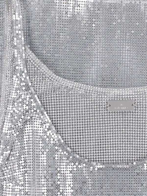 Rabanne Metallic Knit Mini Dress