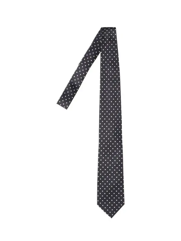 TOM FORD Polka Dot Neck Tie - Black