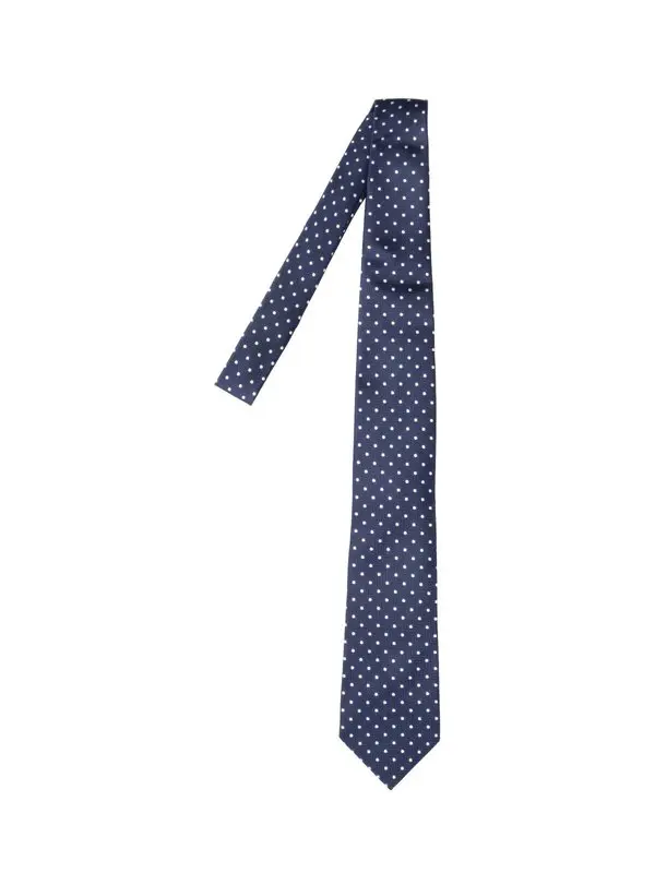 TOM FORD Polka Dot Silk Tie - Blue
