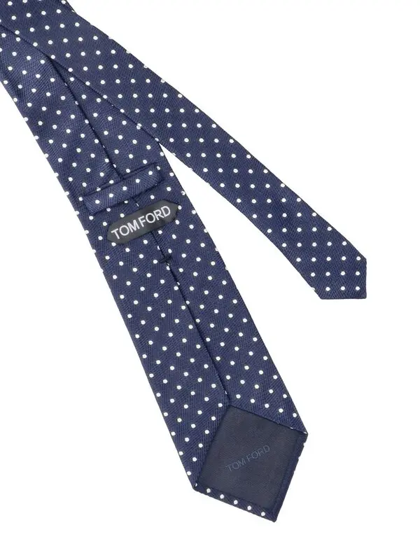 TOM FORD Polka Dot Neck Tie - Blue