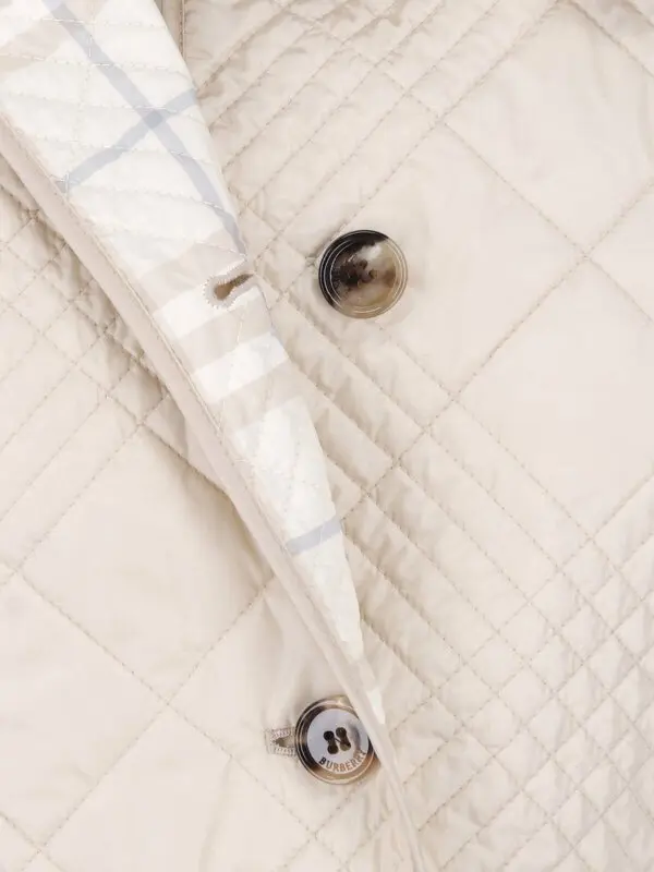 Burberry Fernleigh Quilted Jacket - Cream