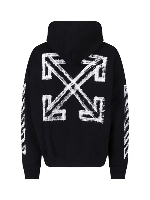 Off-White Hoodie Logo "motion Arrow Skate