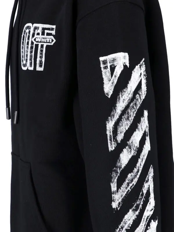 Off-White Hoodie Logo "motion Arrow Skate