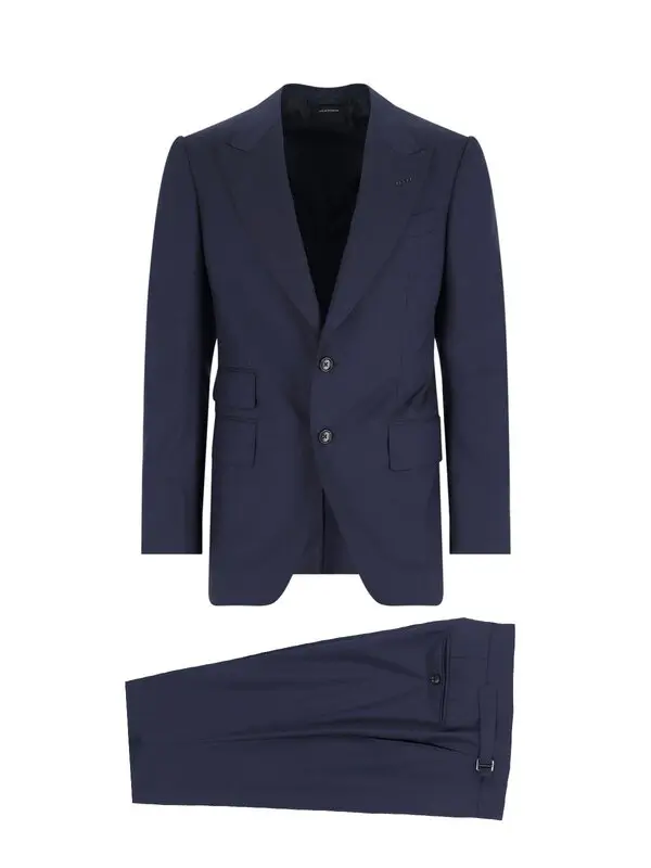 TOM FORD Single-breasted Suit "shelton - Blue
