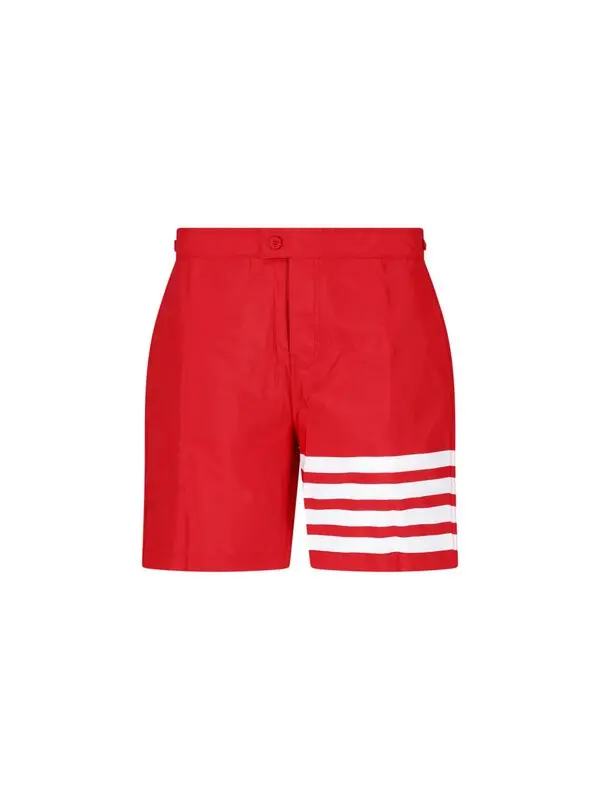Thom Browne 4-bar" Swim Shorts - Red