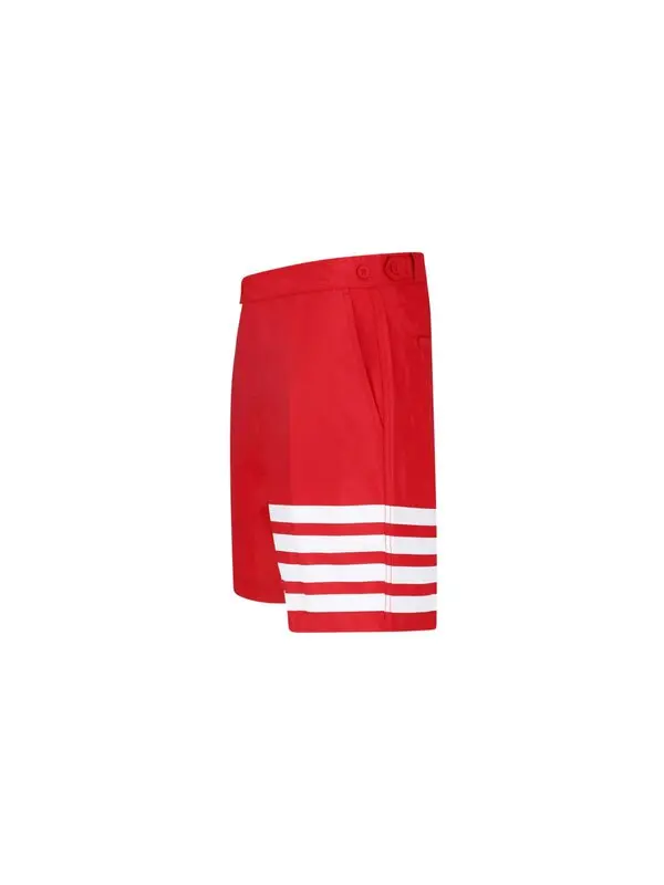 Thom Browne 4-bar" Swim Shorts - Red