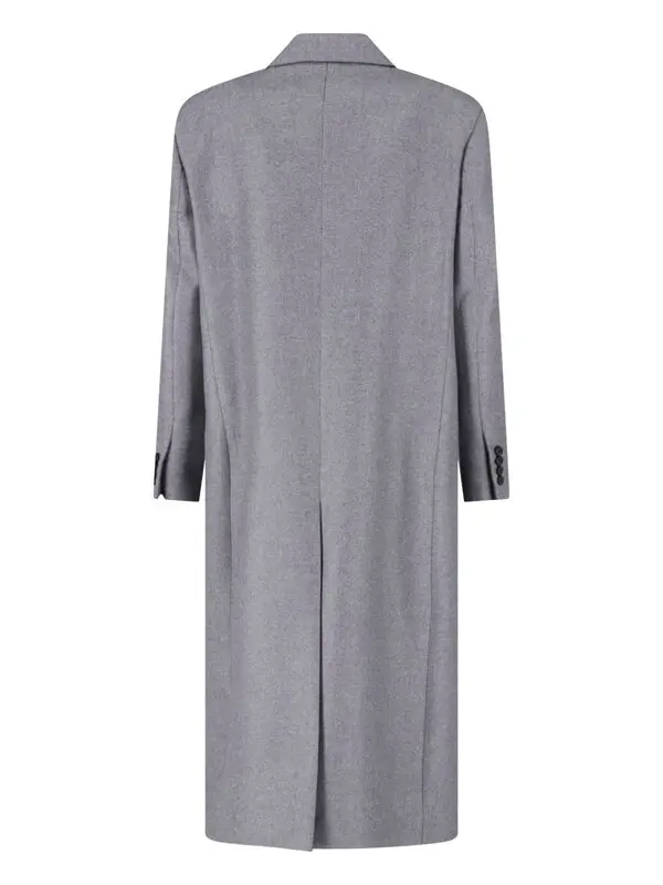 LARDINI Double-breasted Cashmere Coat - Gray
