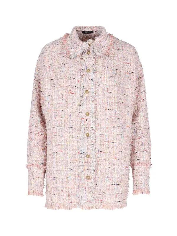 Balmain Tweed Shirt - Multi