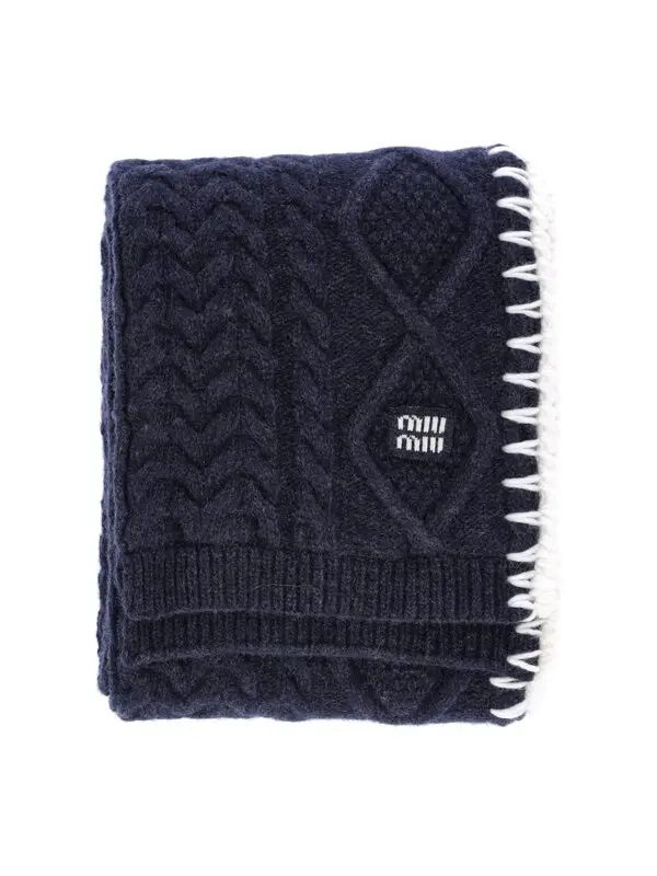 Miu Miu Virgin Wool And Cashmere Scarf