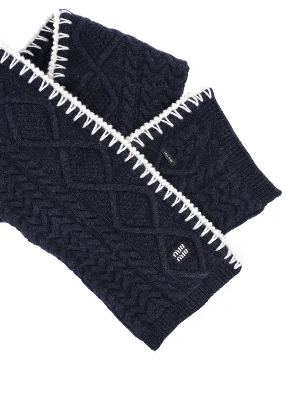 Miu Miu Virgin Wool And Cashmere Scarf