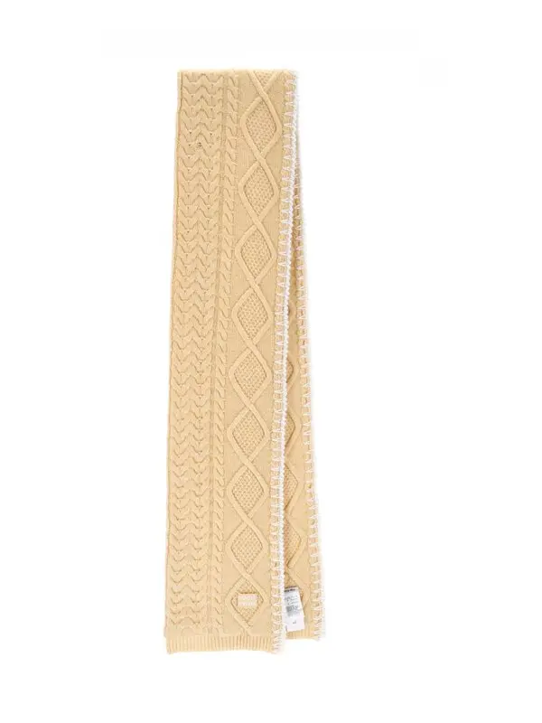 Miu Miu Virgin Wool And Cashmere Scarf - Cream