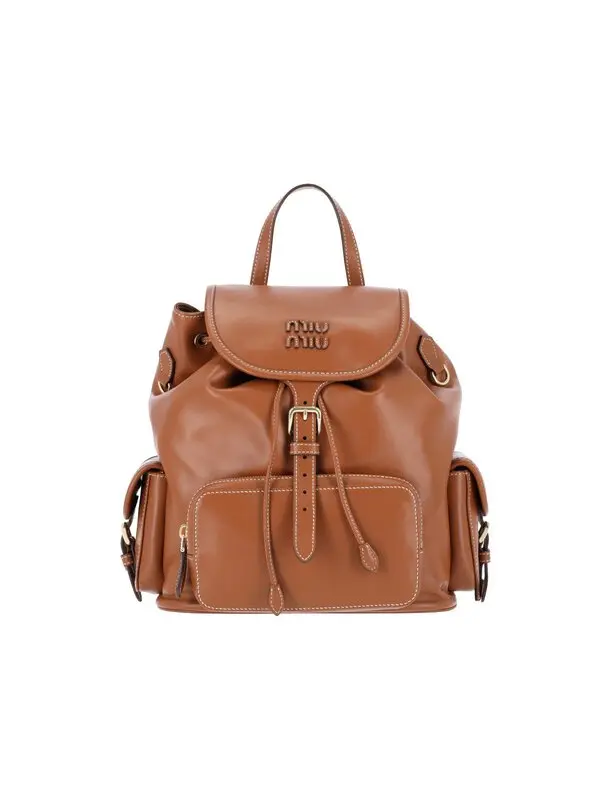 Miu Miu Large Leather Backpack