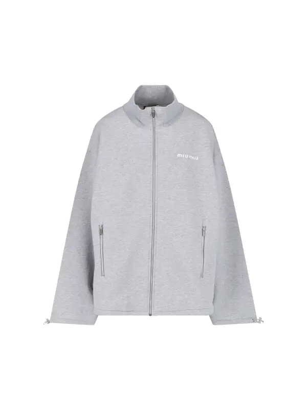 Miu Miu Cotton Zip Sweatshirt
