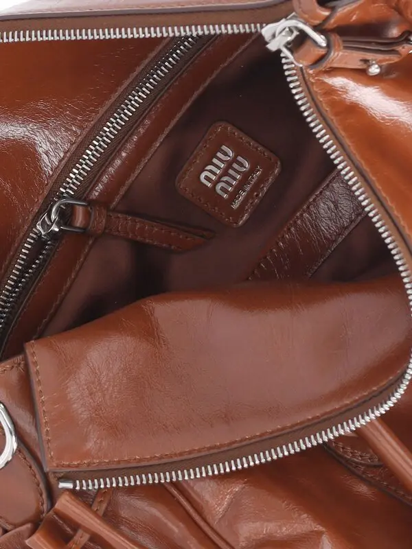 Miu Miu Shiny Leather Handbag